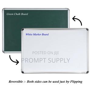 60x90cm White Greenboard With Duster ,3 Markers + 1 Box of Chalk for ...