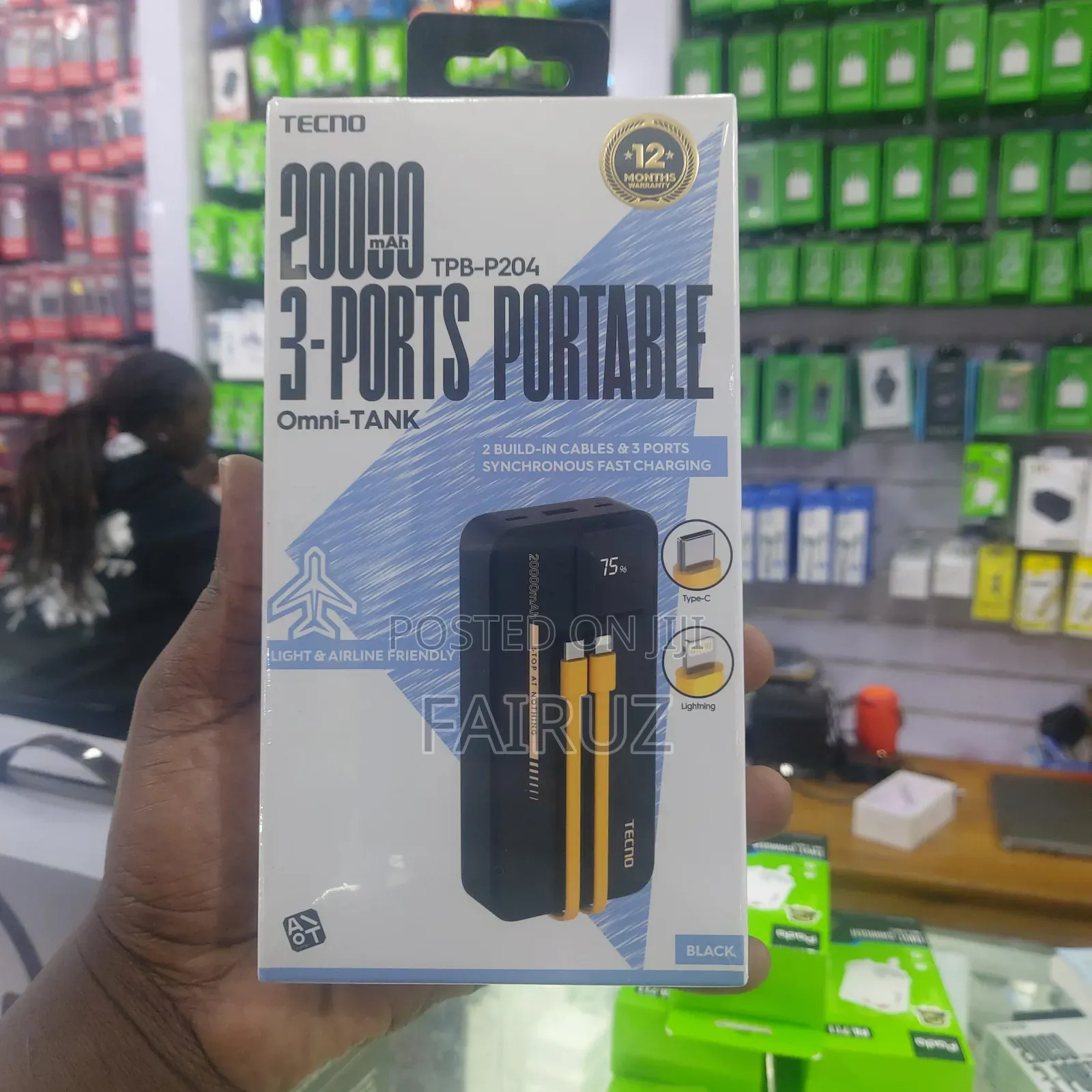 20000mah Tecno Power Bank for sale - Fairuz Price: USh 100,000 on Jiji ...