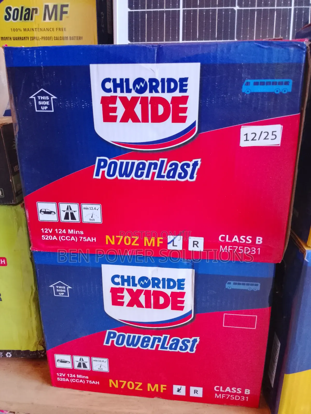 N70z Chloride Exide Maintenance Free (Mf) Car Battery for sale - Ben ...