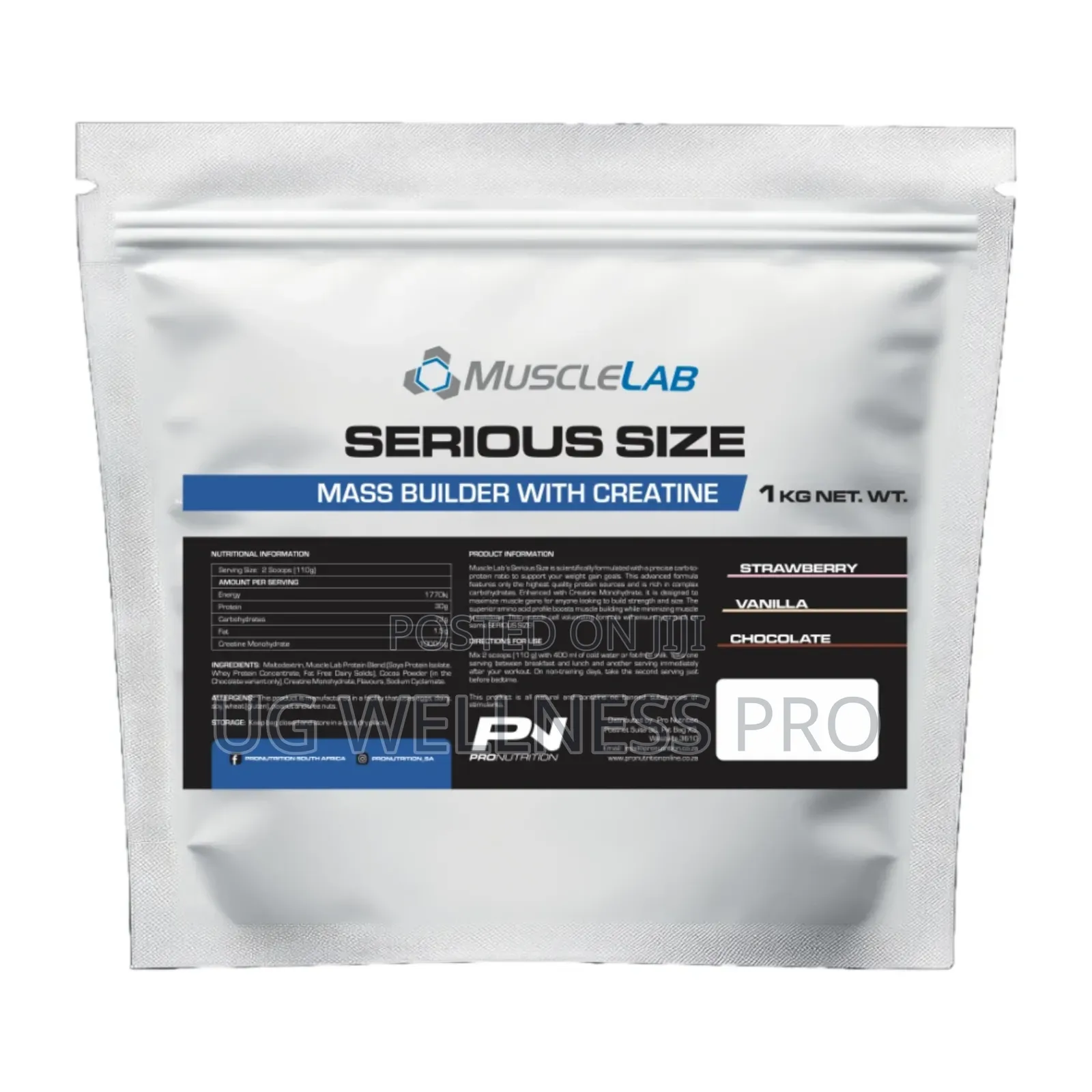 Muscle Lab Serious Size With Creatine Monohydrate 1kg in Rubaga ...