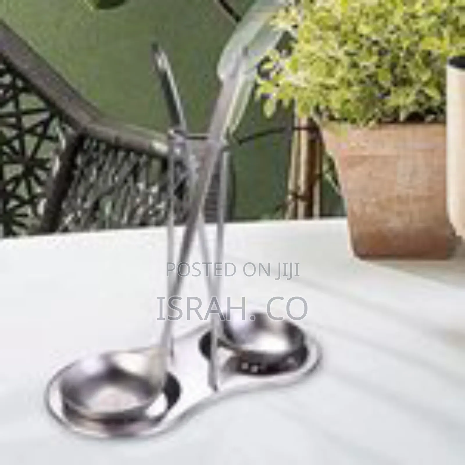 Dual Stainless Steel Vertical Ladle Stand With Drip Tray in Central ...