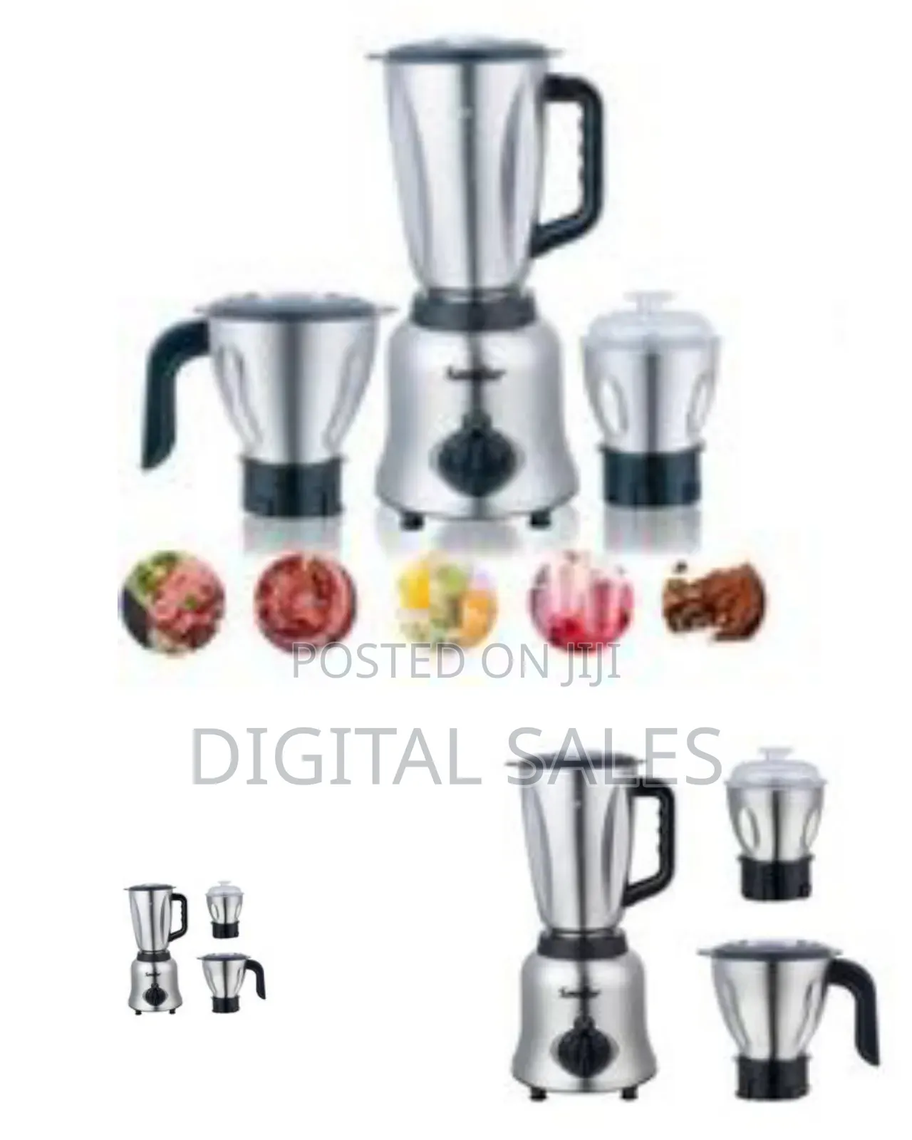 Sonifer 3-in-1 Multifunction Food Processor and Blender Set (1.4l) in ...