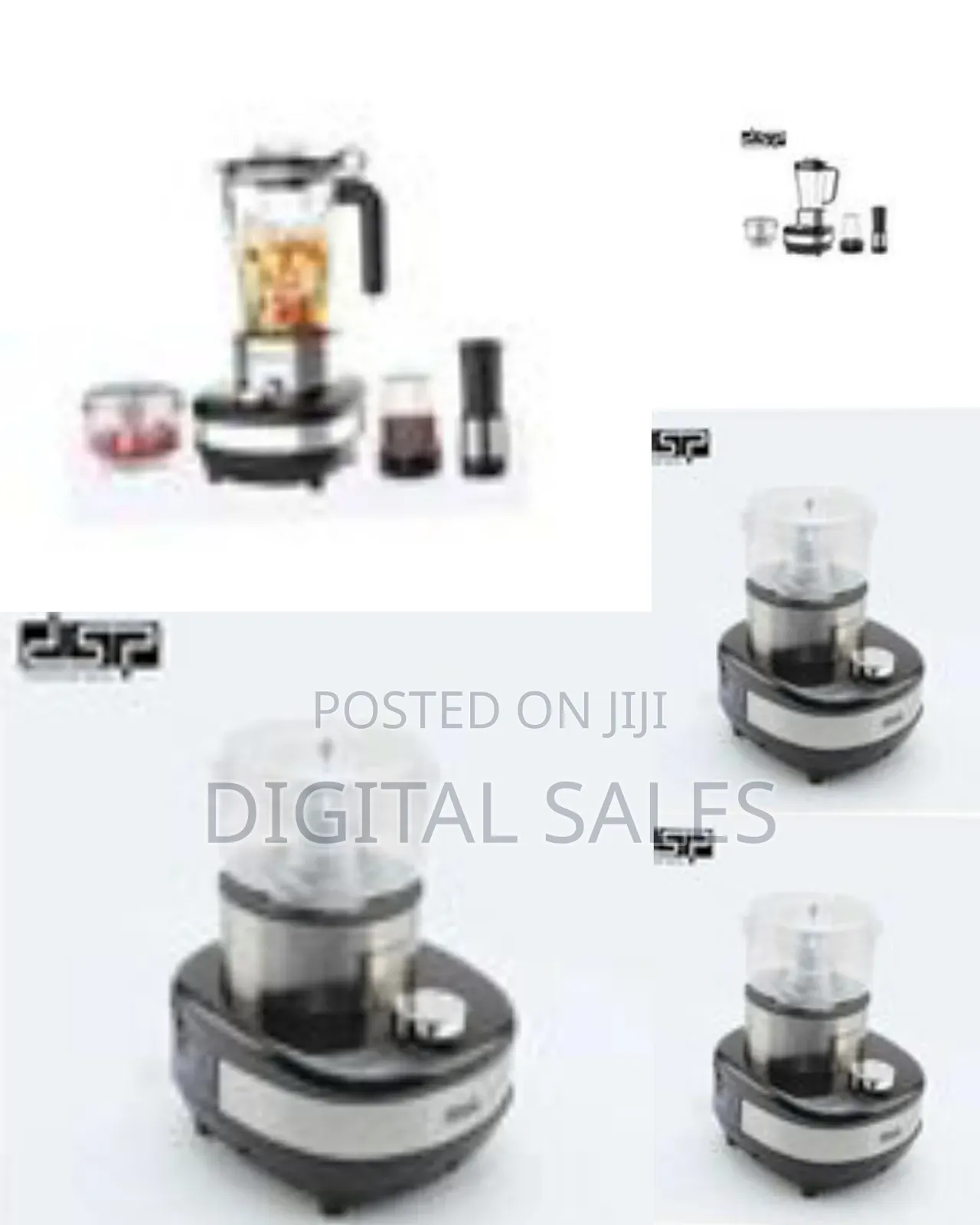 DSP Versatile Food Processor and Blender With Multiple Attachments in ...