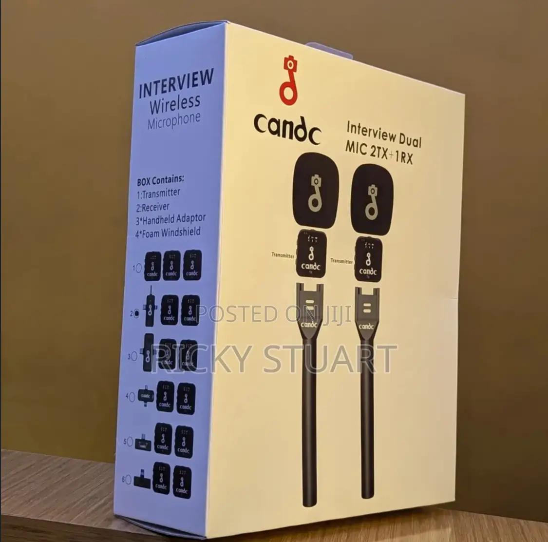 Candc Interview Dual Mic 2tx+1rx Wireless Microphone System for sale ...