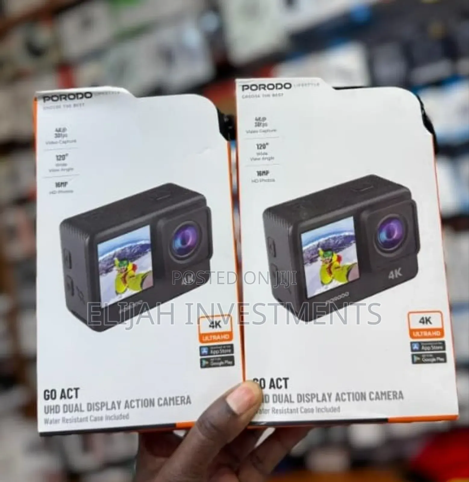 Porodo Uhd Dual Display Action Camera (Model Pd-4kacam) for sale ...