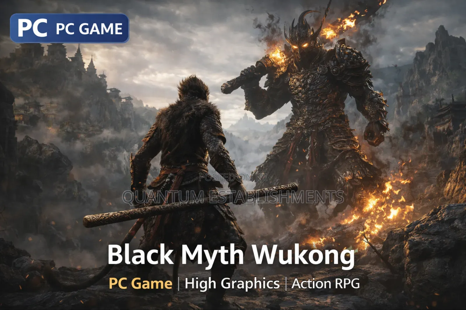 Black Myth Wukong Pc Game | High Graphics | Action RPG for sale ...