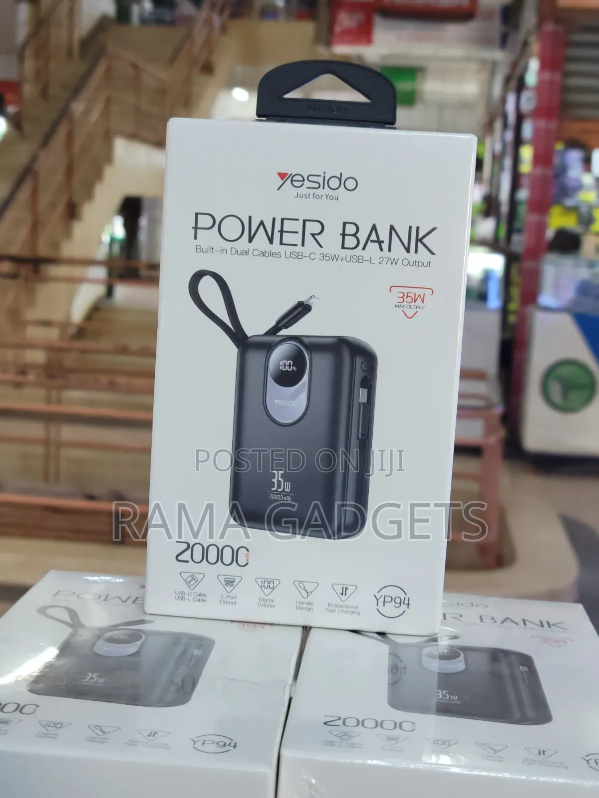 Yesido Yp94 20000mah Power Bank. for sale - Rama GADGETS Price: USh ...