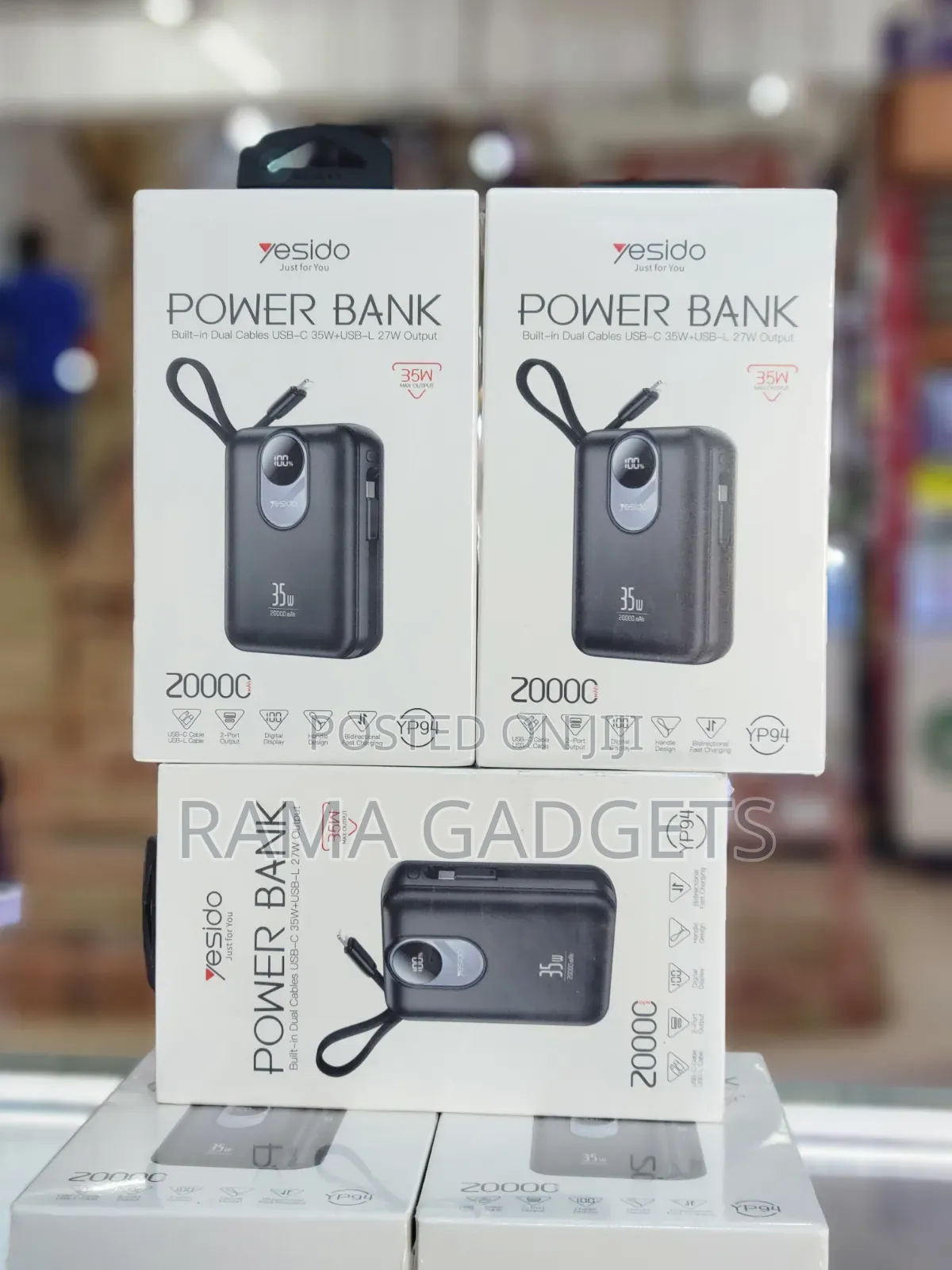 Yesido Yp94 20000mah Power Bank. for sale - Rama GADGETS Price: USh ...