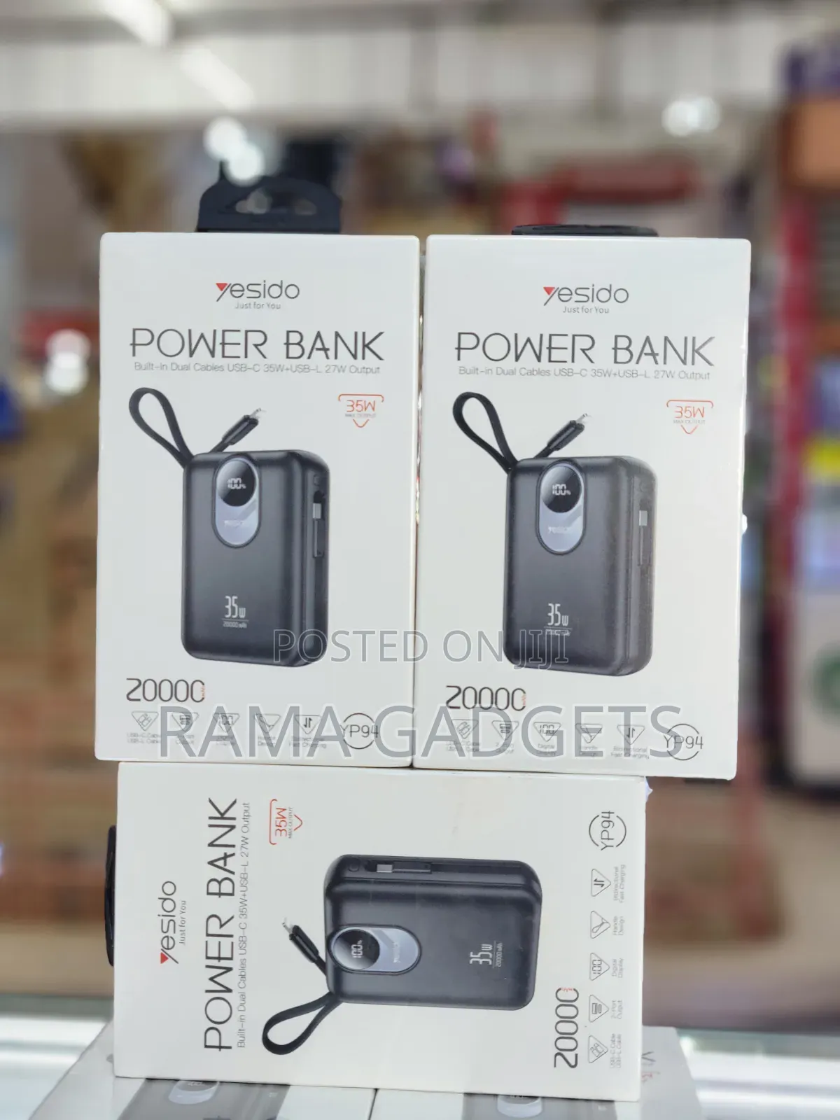 Yesido Yp94 20000mah Power Bank. for sale - Rama GADGETS Price: USh ...