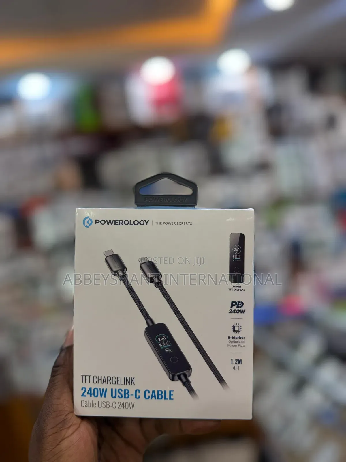 Powerology TFT Chargelink 240w Usb-C Cable for sale - ABBEYSHANT ...