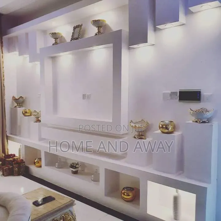 Wall Unit Gypsum Tv Units in Any Design and Customization for sale ...