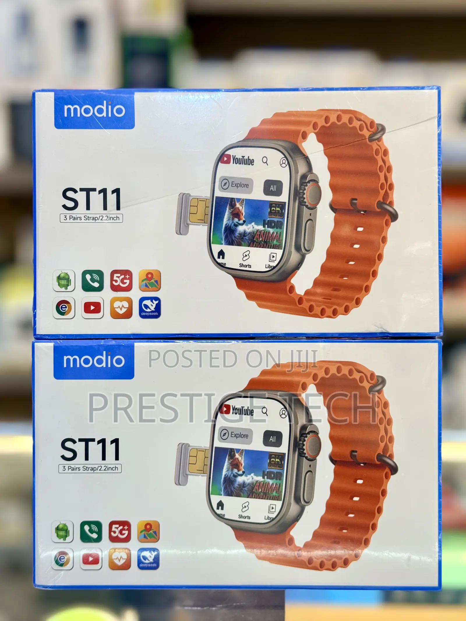 Modio St11 Smart Watch 64gb 4gb Ram, 4g Sim Card for Calls, Internet ...