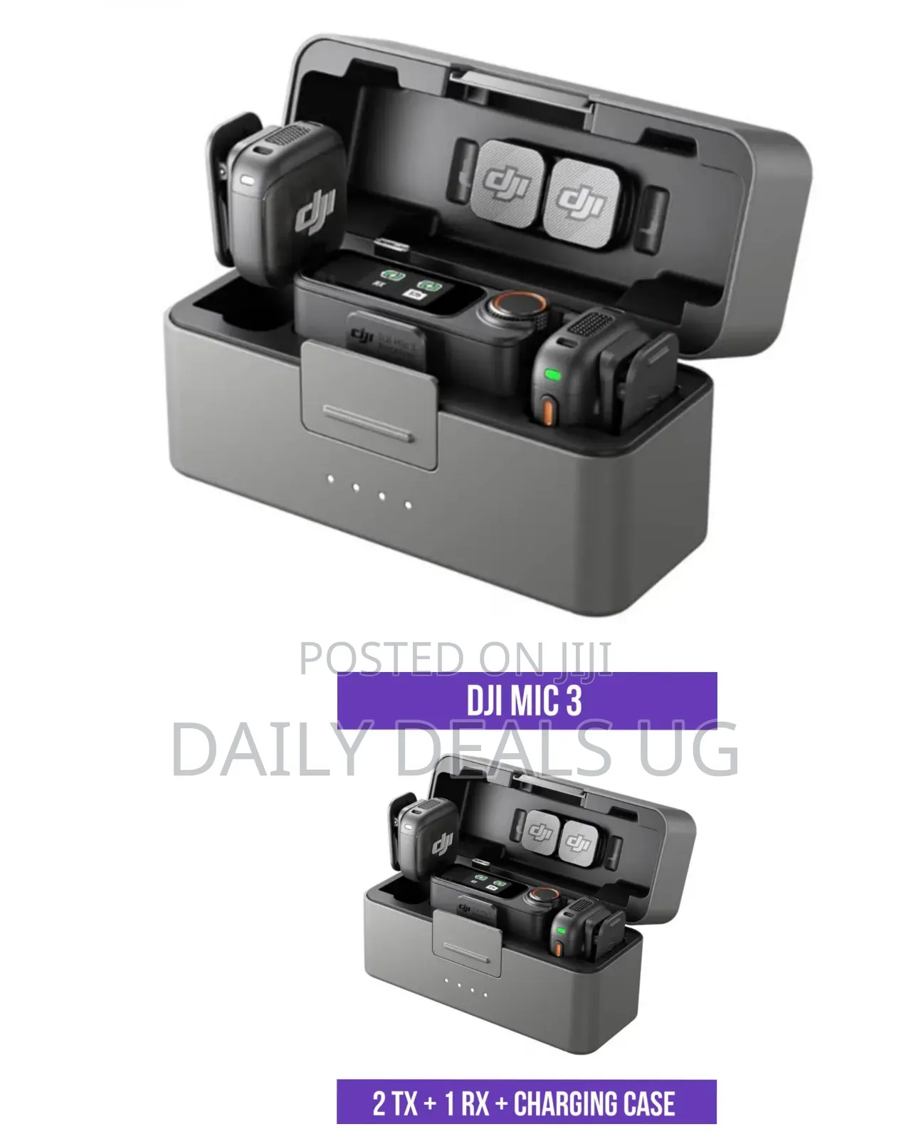 Dji Mic 3 Wireless Lavalier Mic 1tx 1rx 2tx 1rx Kit With Chargin for ...