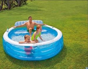 Intex Huge Inflatable Kids Blow Up Swim Center Family Lounge Pool ...