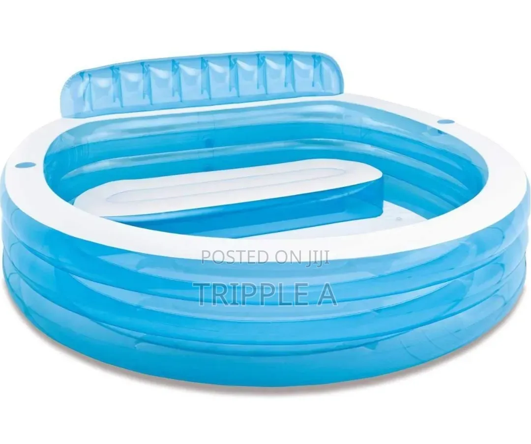 Intex Huge Inflatable Kids Blow Up Swim Center Family Lounge Pool ...