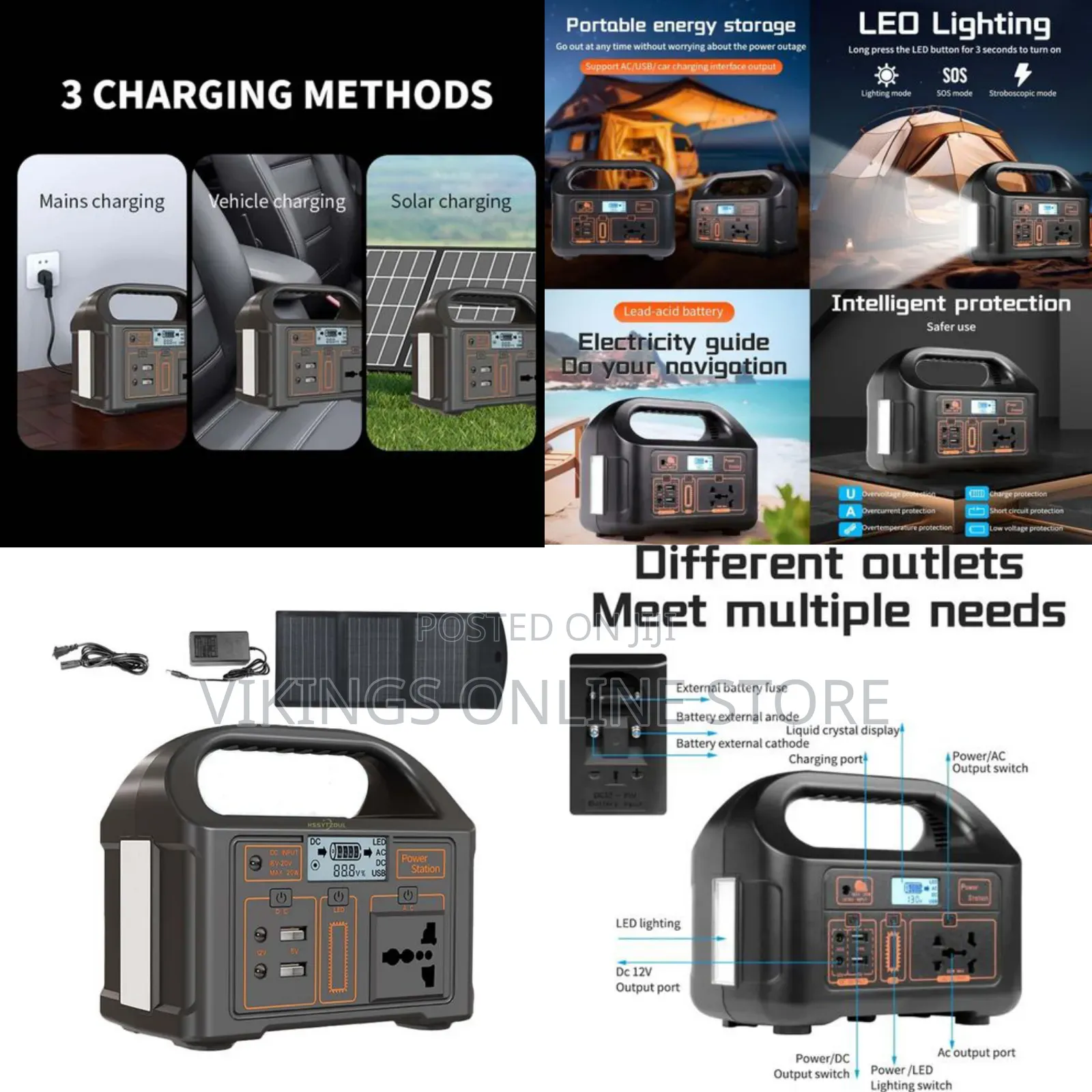 100w Eg012 Portable Power Station Supply 76.8wh Portable Solar Power ...