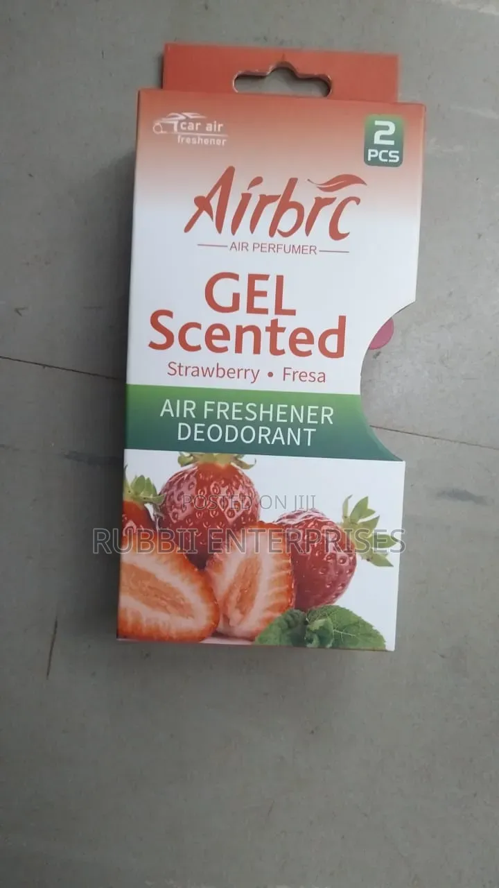 Car Gel-Scented Air Freshener ~ Strawberry - Rubbii Enterprises Price ...