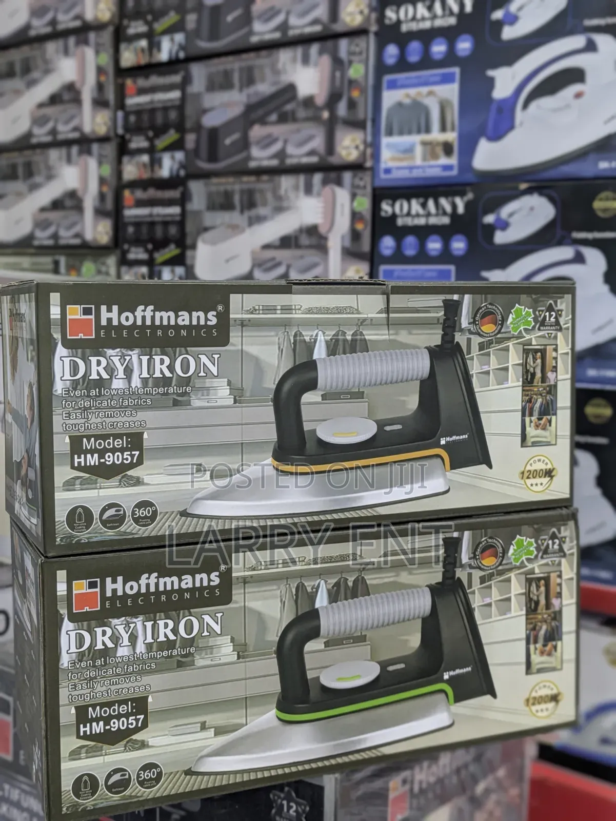 Hoffmans Professional 1200w Dry Iron Fast Heating Non-Stick Iron Box ...