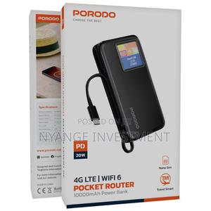 Porodo 4g Lte Wifi 6 Pocket Router. Router - Nyange Investment Price ...