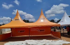 An Orange Tent With One Long Cover and and 2 Small Side Covers - ISIKO ...
