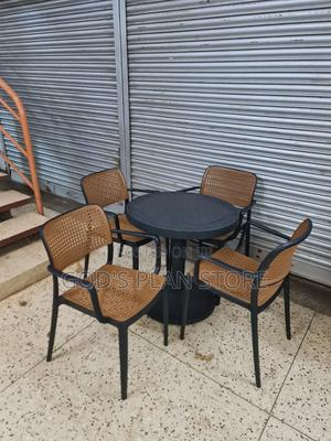 Based Garden Beach Bar and Restaurant Plastic Table and Chairs - God's ...