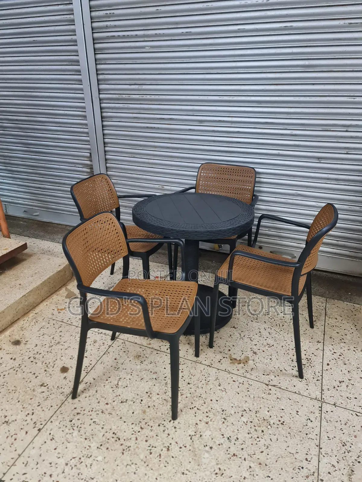 Based Garden Beach Bar and Restaurant Plastic Table and Chairs - God's ...
