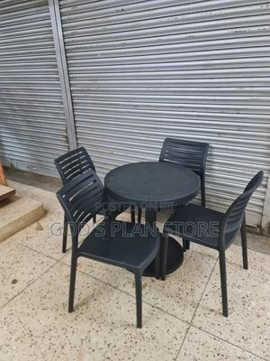 Matte Based Plastic Table and Chairs Set for Restaurant and Bar Dining ...