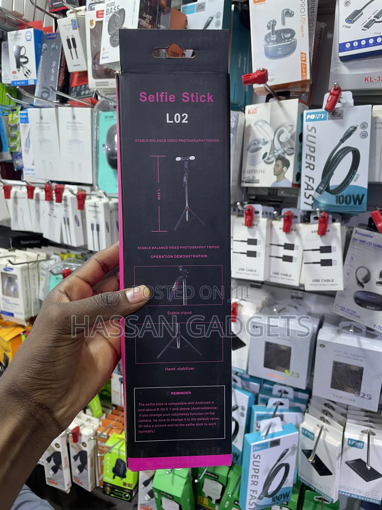 Mobile Phone Selfie Stick, Bluetooth Tripod, Integrated Remote - Price ...
