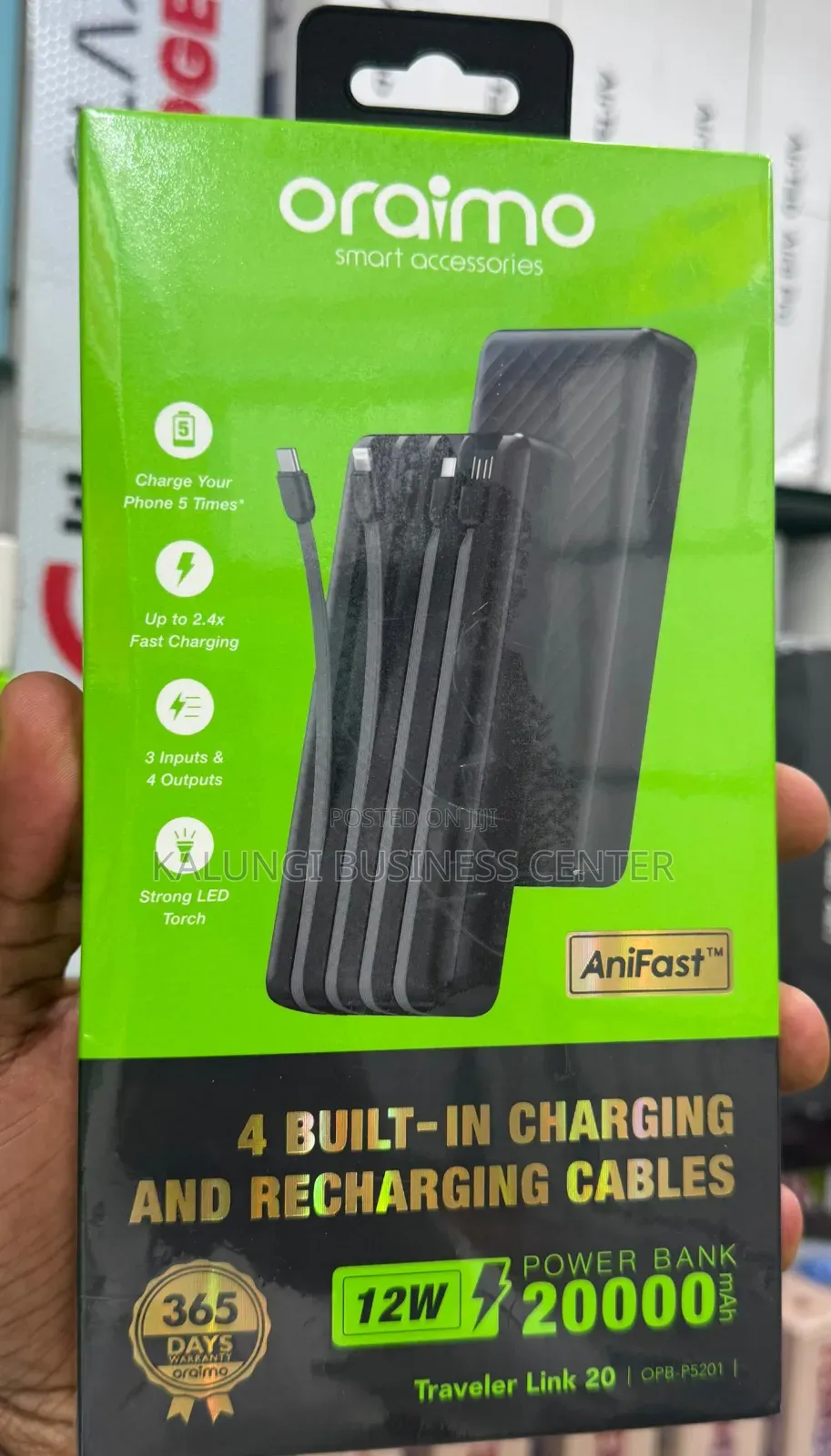 Power Bank Oraimo 20000mah Power Bank - KALUNGI BUSINESS CENTER Price ...