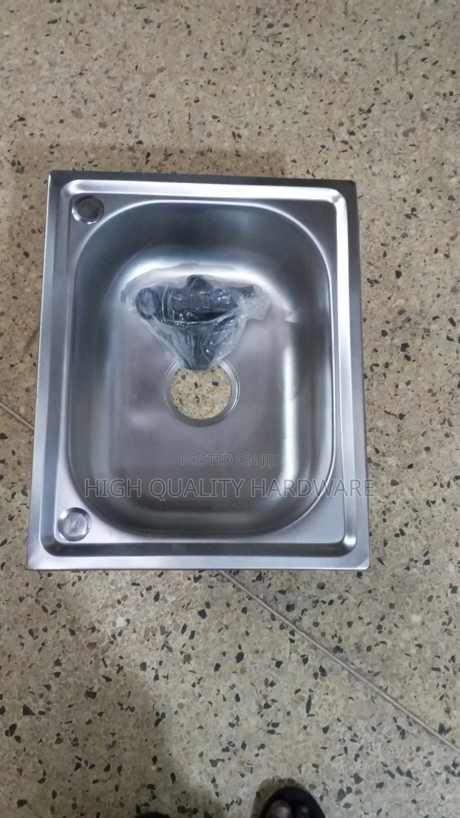 Kichen Sink (Full Set) With Tap,Flexible Tub, Angle Valve Single Bowl ...