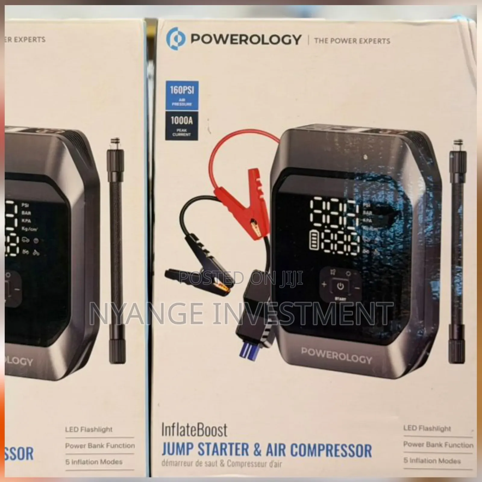 Car Jump Starter. Powerology 1000a Jump Starter and Air Compressor ...