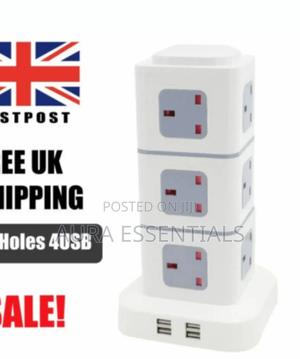 Vertical Tower Extension Lead With Multiple Sockets And Usb Ports ...