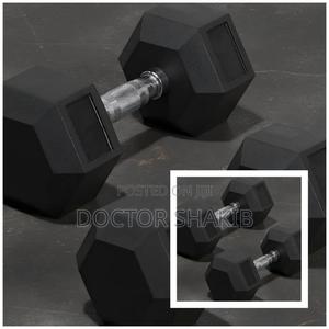 Pair of 30 Kg Rubber Coated Hex Dumbbell - Price: USh 480,000 on Jiji ...