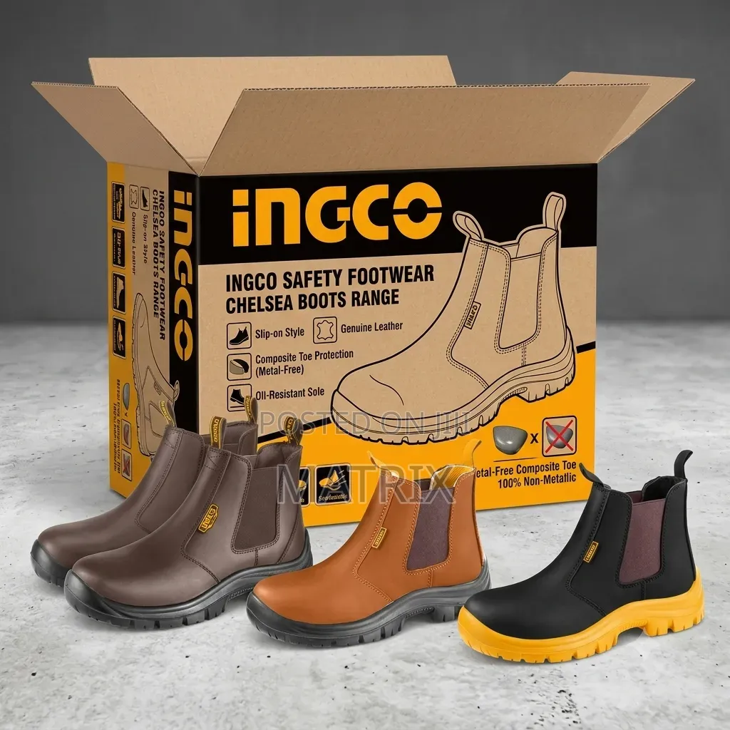 Ingco Slip On Safety Boots - Matrix Price: USh 195,000 on Jiji.ug ...