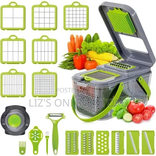 Vegetable Chopper, 22 in 1 Onion Chopper - Liz's Online Store Price ...