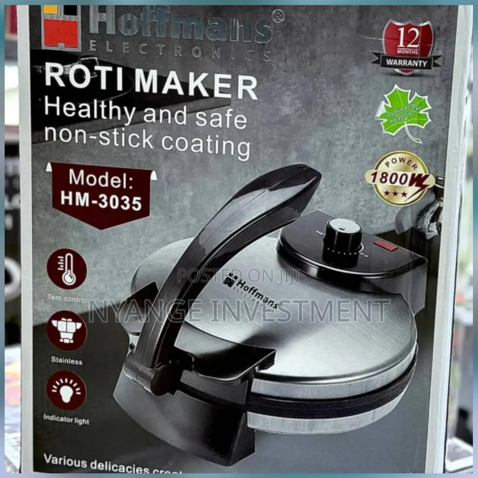 Hoffmans Electronics Roti Maker, Model Hm-3035. Chapatti/Roti Maker ...