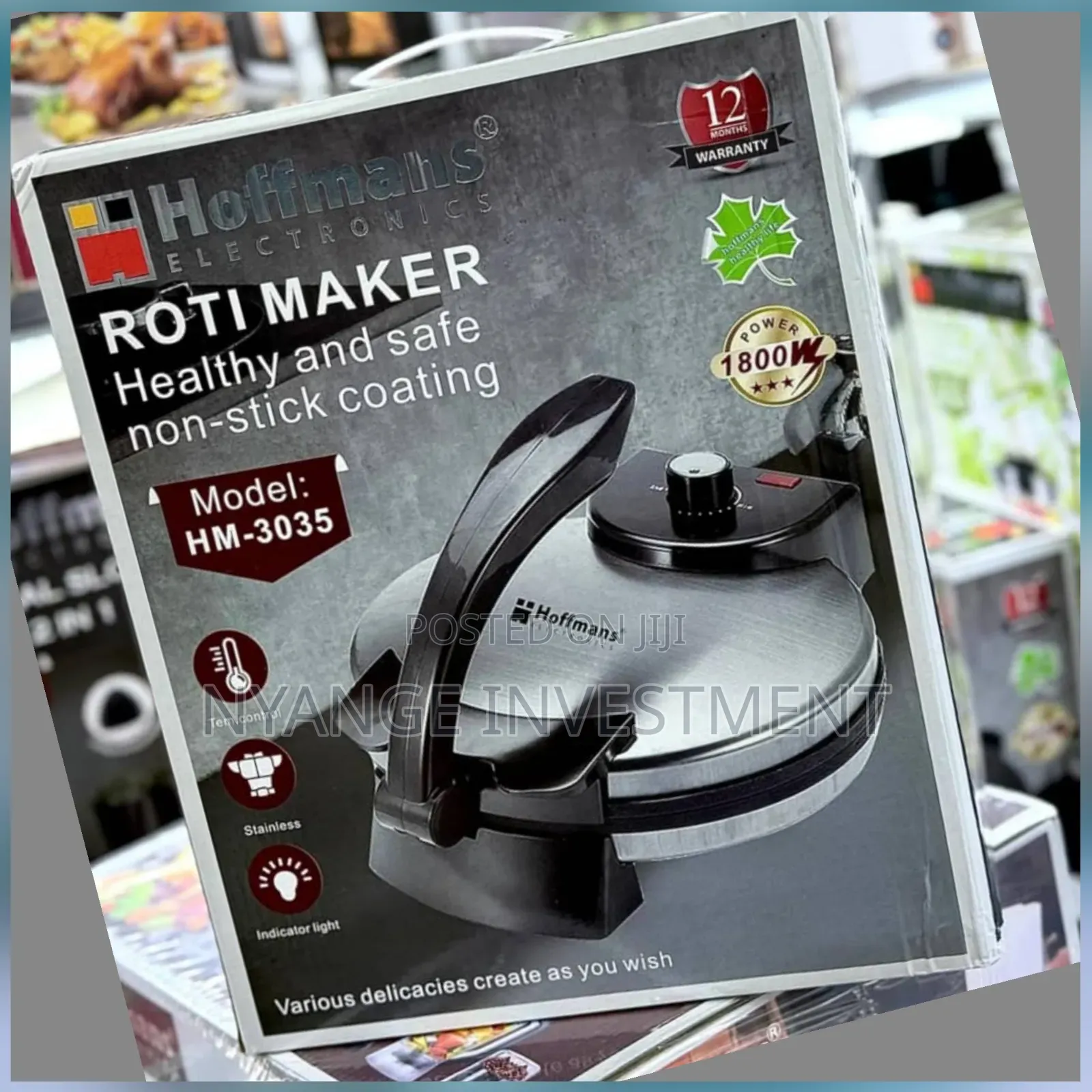Hoffmans Electronics Roti Maker, Model Hm-3035. Chapatti/Roti Maker ...