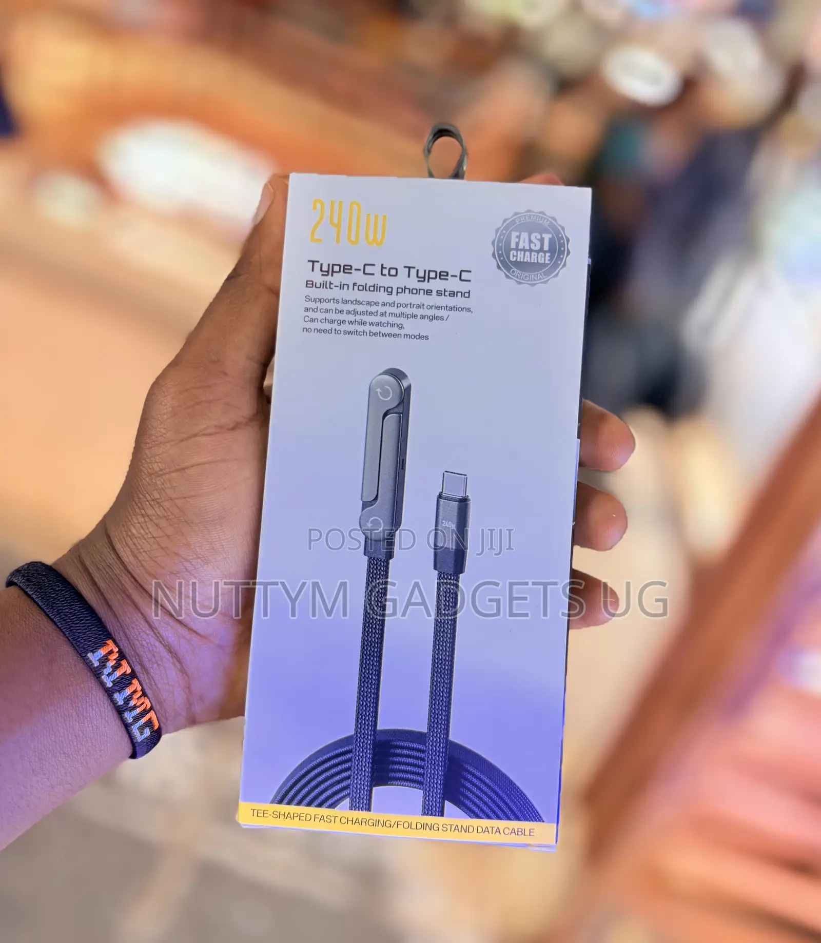 C to C Cable With a Stand - NUTTYM GADGETS UG Price: USh 20,000 on Jiji ...