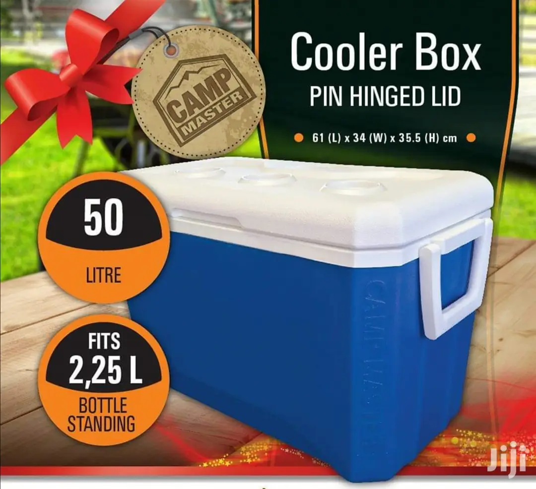Campmaster 50L Blue Hard Cooler Box With Pin Hingled Lid in Central ...