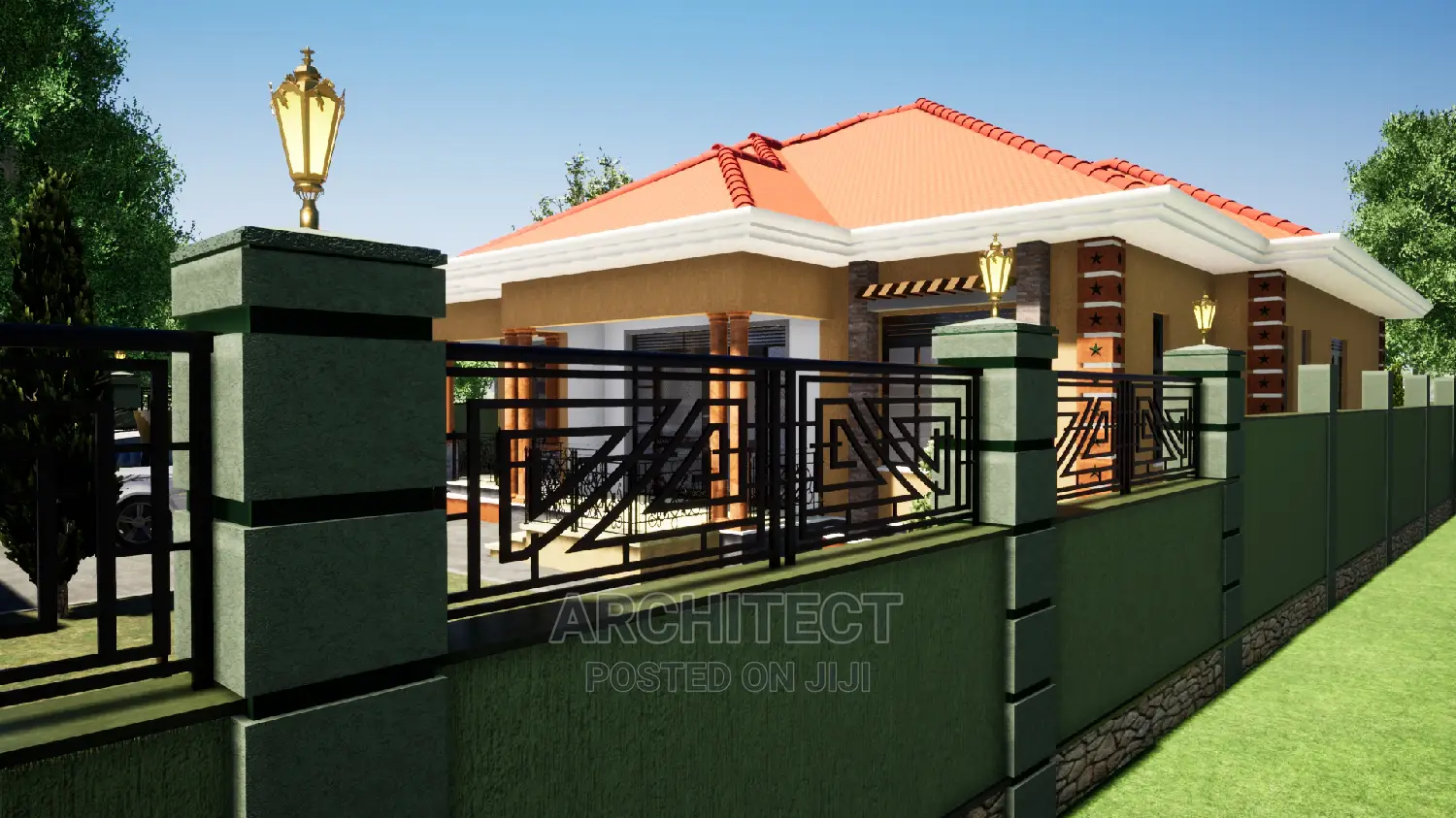 4 Bedroom House Design 50x100ft Plot Size in Kampala - Building & Trade ...