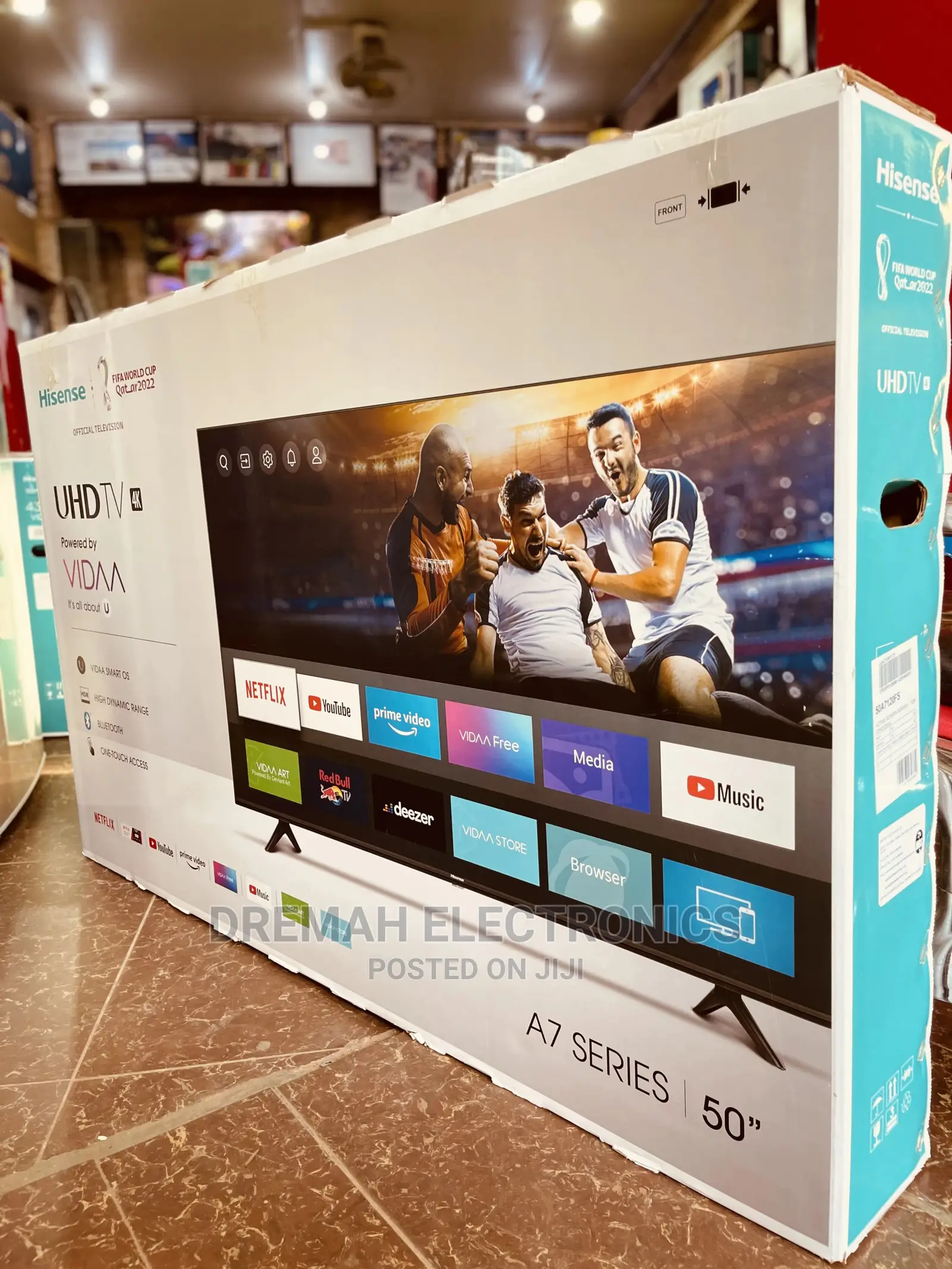 50 Inches 2022 World Cup Model Smart 4K UHD CRYSTAL HISENSE in Central Division - TV & DVD ...